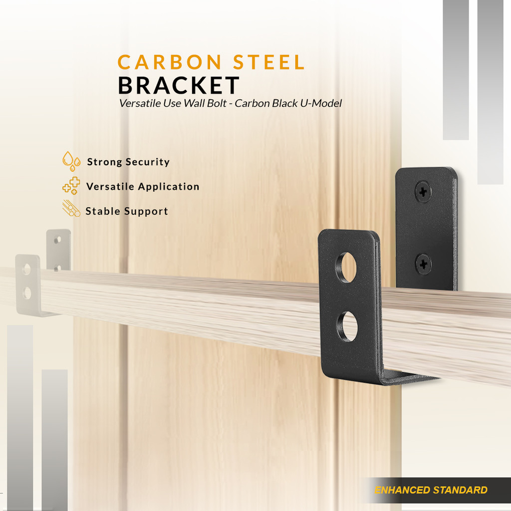 Jual Bracket Set Bentuk U Palang Penahan Pintu Gudang Carbon Steel ...