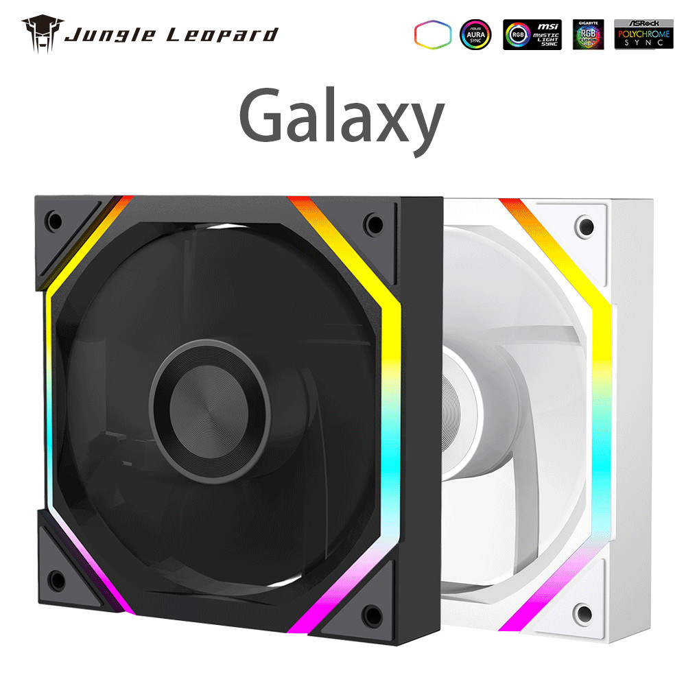 Jual Jungle Leopard Galaxy Prism XH Flowing Running Lights PC Case Fan ...