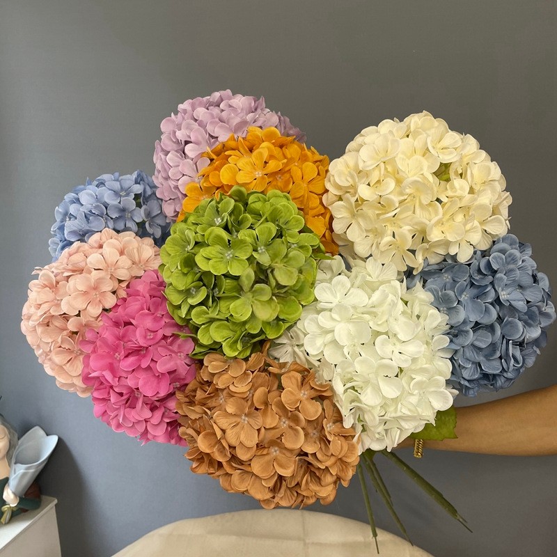 Jual Bunga Hydrangeas Artificial 90 Kelopak Bunga Hydrangeas Imitasi ...
