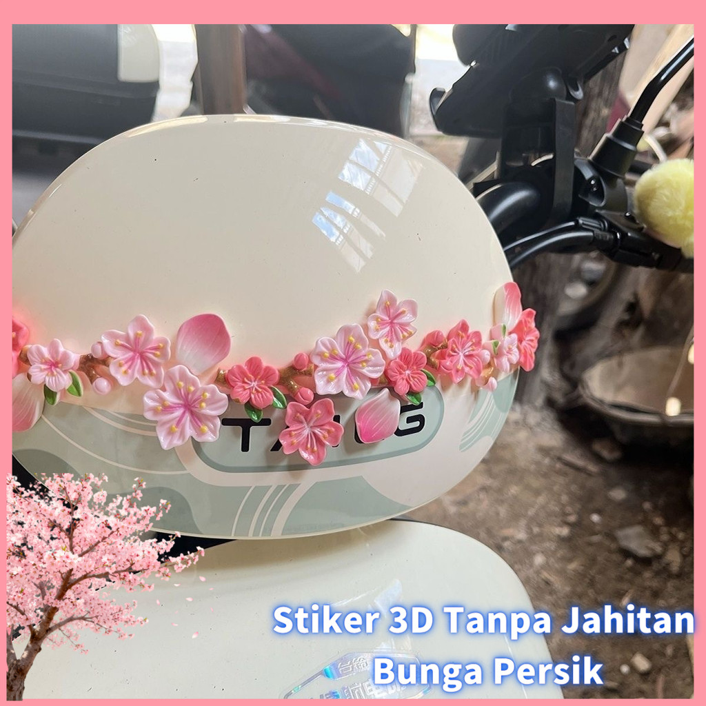 Jual Stiker Stereo 3D Seamless Bunga Persik Dekorasi Interior Mobil ...