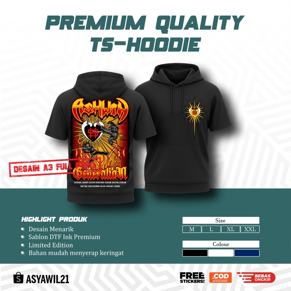 Jual Ts-HOODIE PSHW ASWIN GENERATION GERAK LAHIR LULUH DENGAN GERAK ...