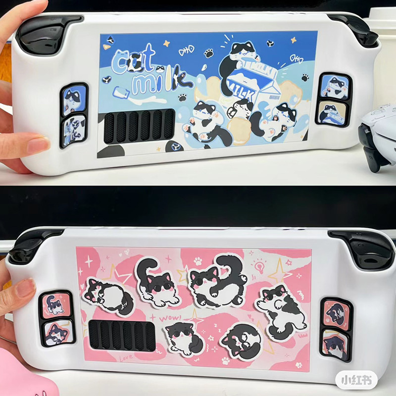Jual Cartoon Milk Cat Protective Case for Steam Deck Game Console Cute ...