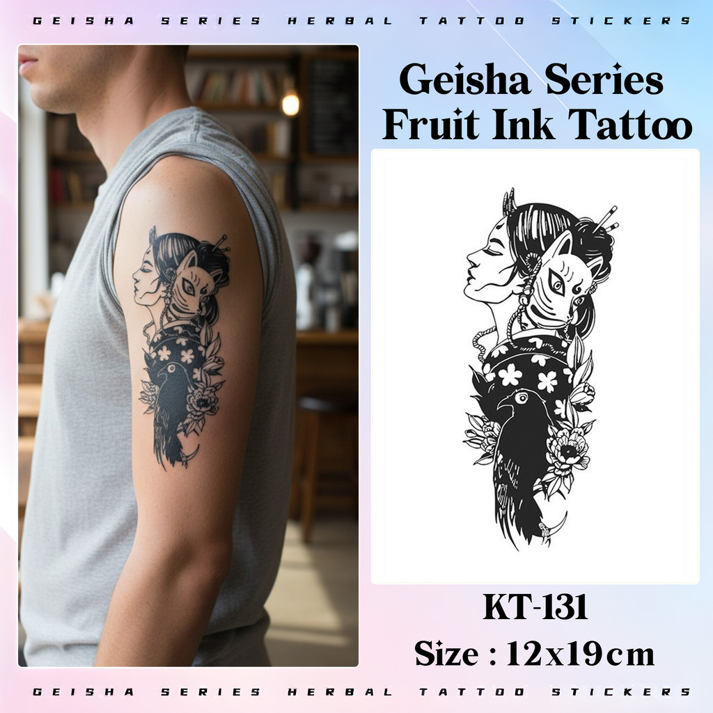 Jual Tato Semi Permanen Geisha Series – Stiker Tattoo Temporary Fruit ...