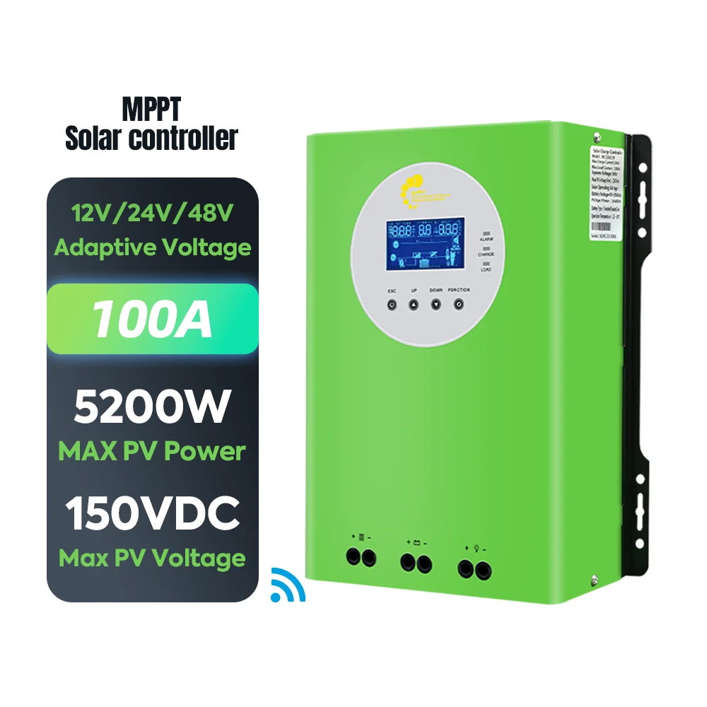 Jual Techfine MPPT 80A solar charge controller SCC PV solar panel surya ...