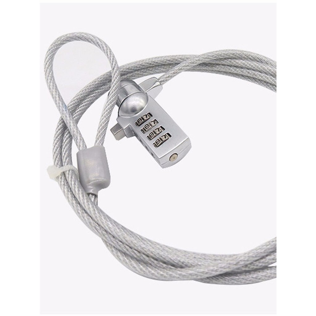 Jual Portable Padlock -ain Computer Lock Notebook Security 4-digit Code ...