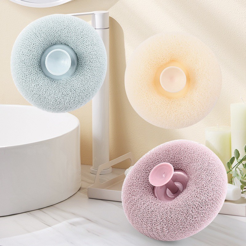 Jual Spon Mandi Bulat Shower Puff Spons Gosok Lembut Untuk Mandi ...