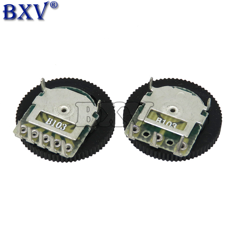 Jual 10PCS Double Gear Tuning Potentiometer 3Pin 5Pin B102 B103 B203 ...