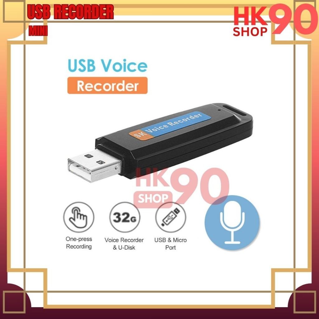 Jual USB Voice Recorder Mini Alat Perekam Suara Spy Portable | Recorder ...