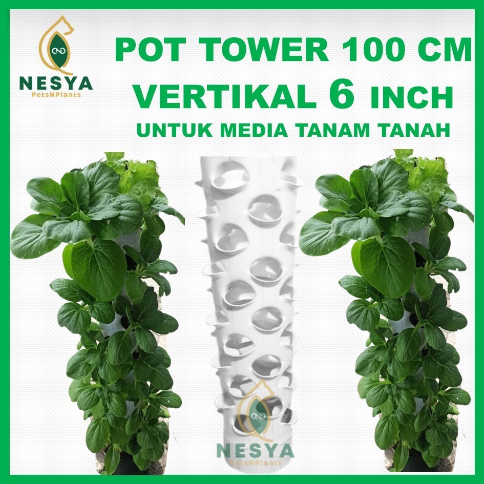 Jual Growing Tower Pot Tower Vertikultur Vertikal Garden Paralon 1 ...