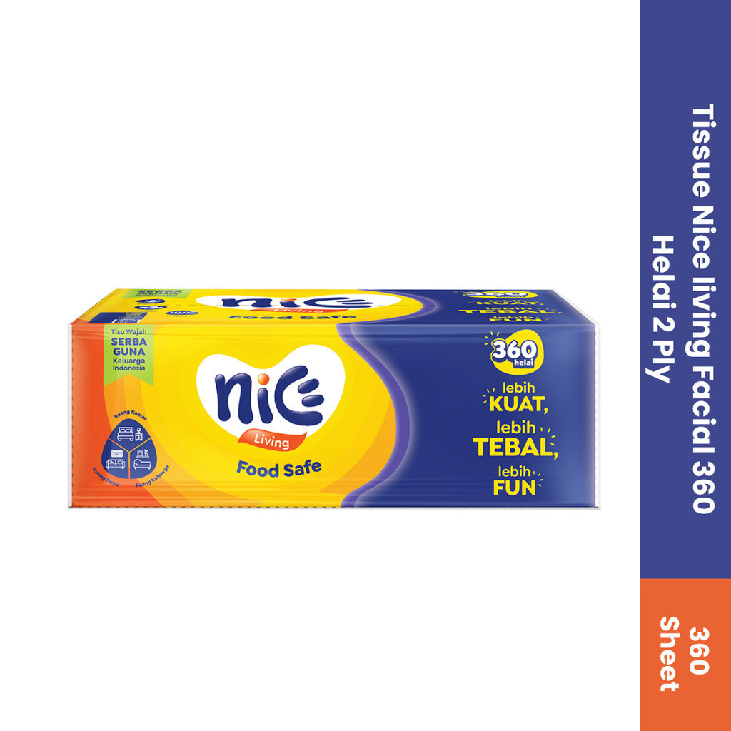 Jual Tissue Nice living Facial 360 Helai 2 Ply | Shopee Indonesia