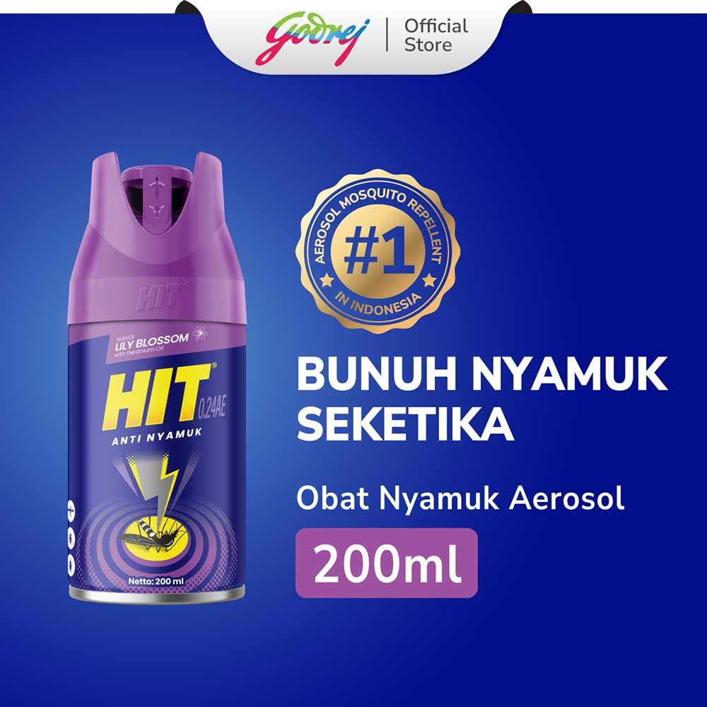 Jual HIT INSEKTISIDA SPRAY LILY BLOSSOM 200/180mL | Shopee Indonesia