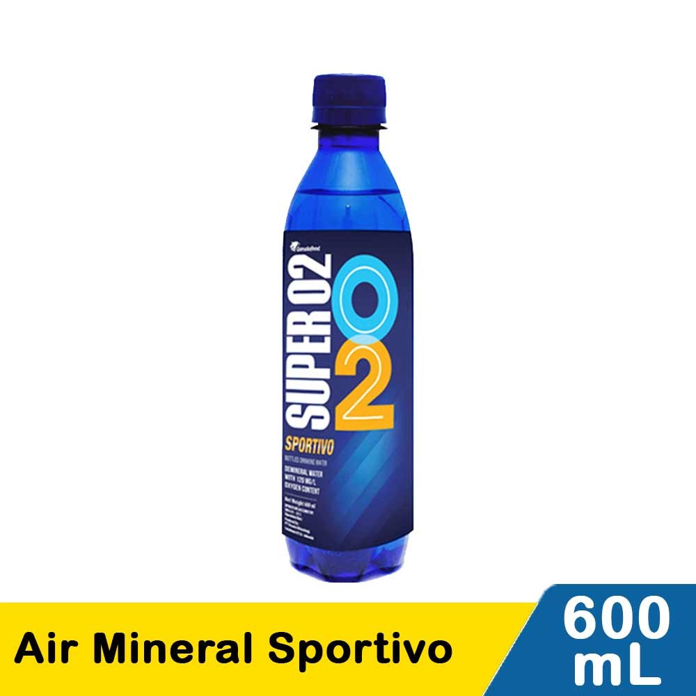 Jual SUPER O2 AIR MINERAL SPORTIVO 600mL | Shopee Indonesia