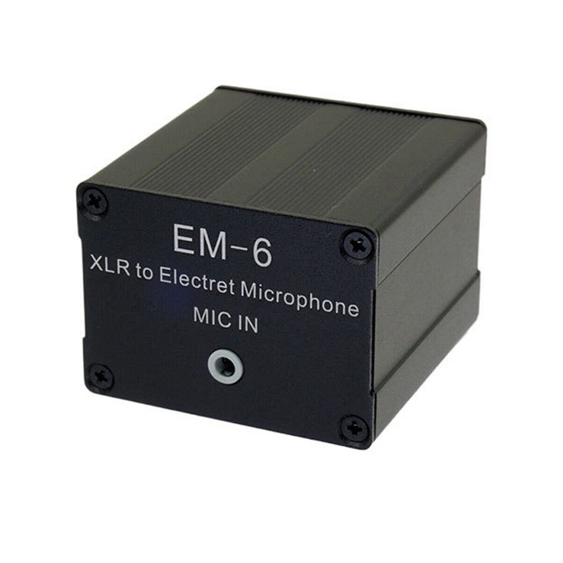 Jual M16K-EM-6 Electret Microphone Amplifier XLR To 3.5Mm Audio Mixer 3 ...