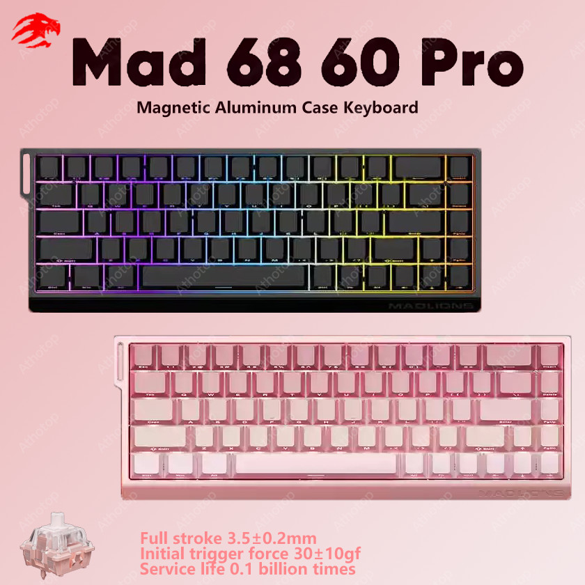 Jual MAD68 Pro,Gaming Magnetic Axis Keyboard,Decated Full Key Hot Swap ...
