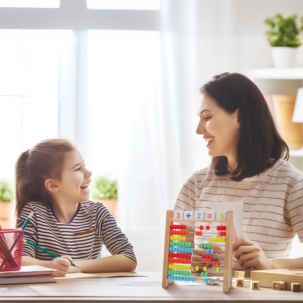 Jual 1 set Wooden Abacus for Kids Math Counting Educational Arithmetic Teaching Tool Toddler ...
