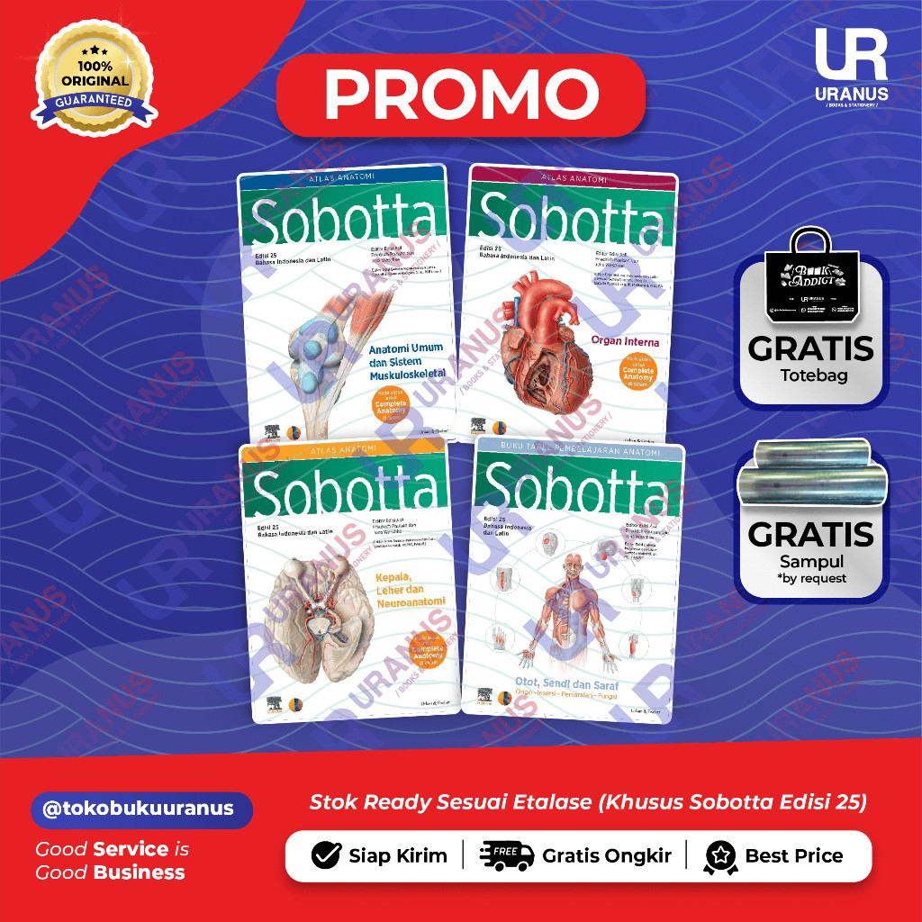 Jual NEW TERBARU EDISI 25 SOBOTTA ATLAS ANATOMI MANUSIA TERBIT SEPT ...
