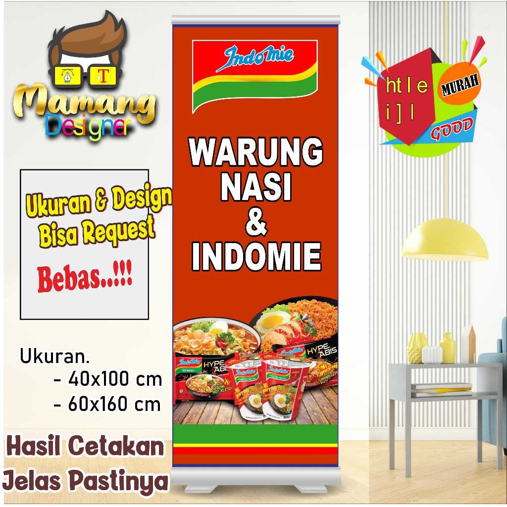 Jual backdrop Banner Spanduk Custom Warung Nasi Indomie Atau Warmindo ...