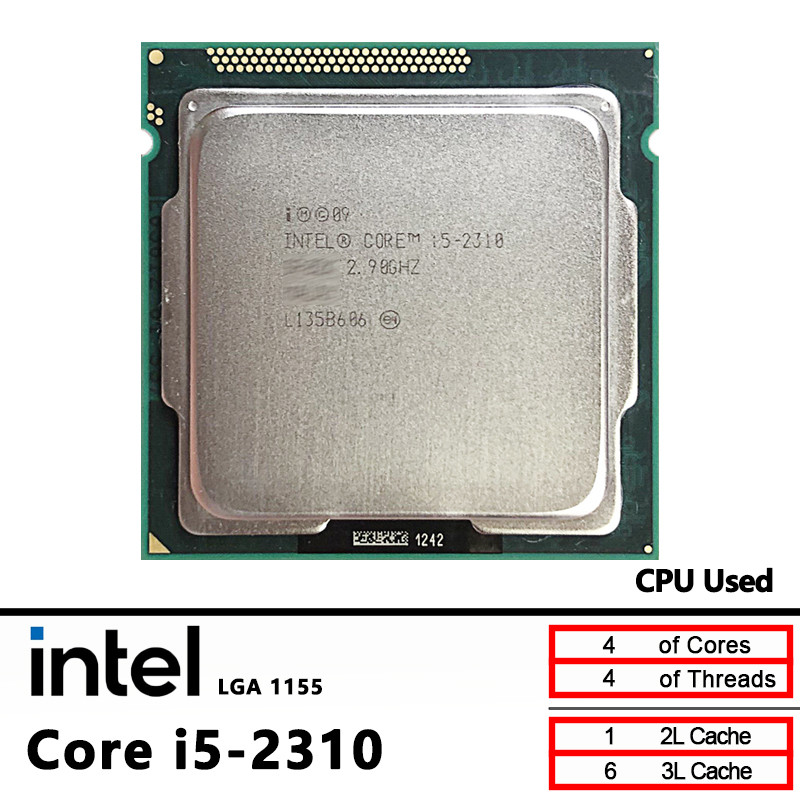 Jual Intel Core I5-2310 I5 2310 Used 2.9GHz 6M Cache LGA 1155 95W Quad ...