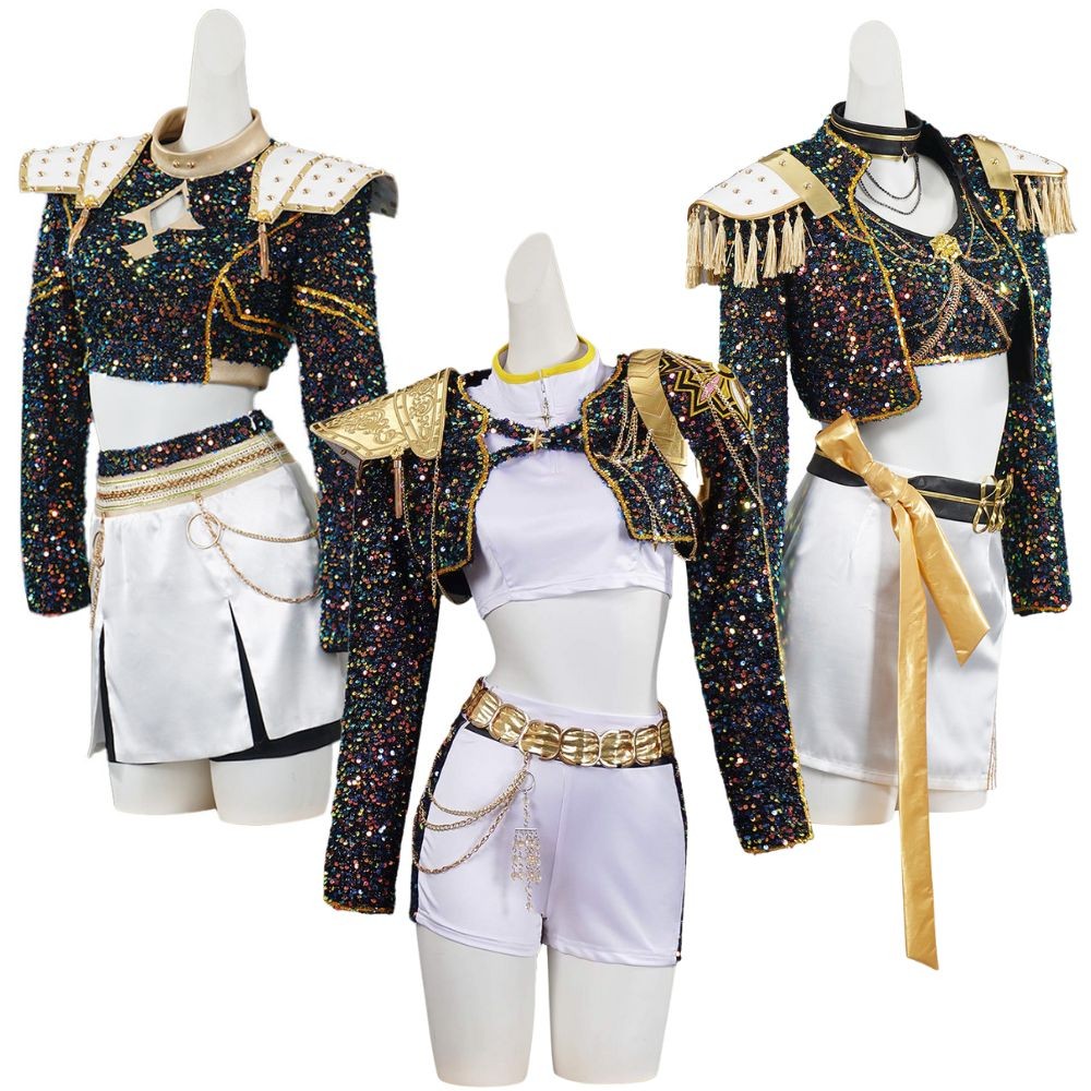 Jual Kids Girls Kpop Demon Hunters Rumi Zoey Mira Cosplay Fantasy ...