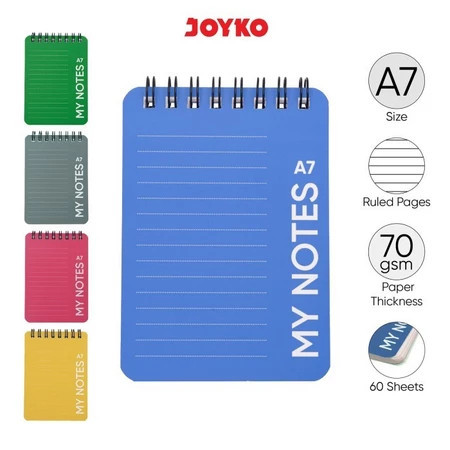 Jual Notebook Joyko NB-740 Buku Kecil Ukuran A7 Buku Catatan Bergaris ...