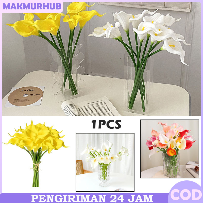 Jual Bunga Palsu Plastik Calla Cala Lili Hias Artificial Dekorasi Taman ...