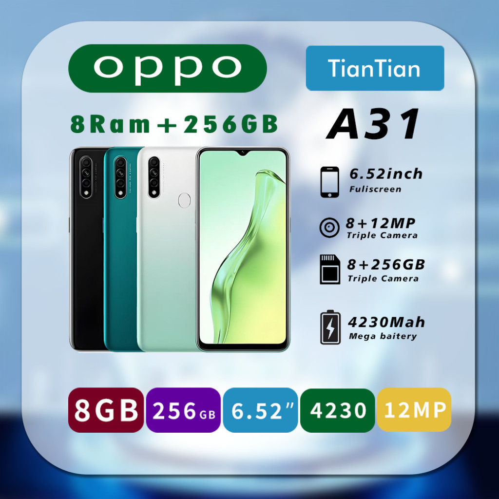 Jual Hp OPPO A31 RAM 8+256GB 4G LTE Garansi 1 Tahun Grosir | Shopee ...