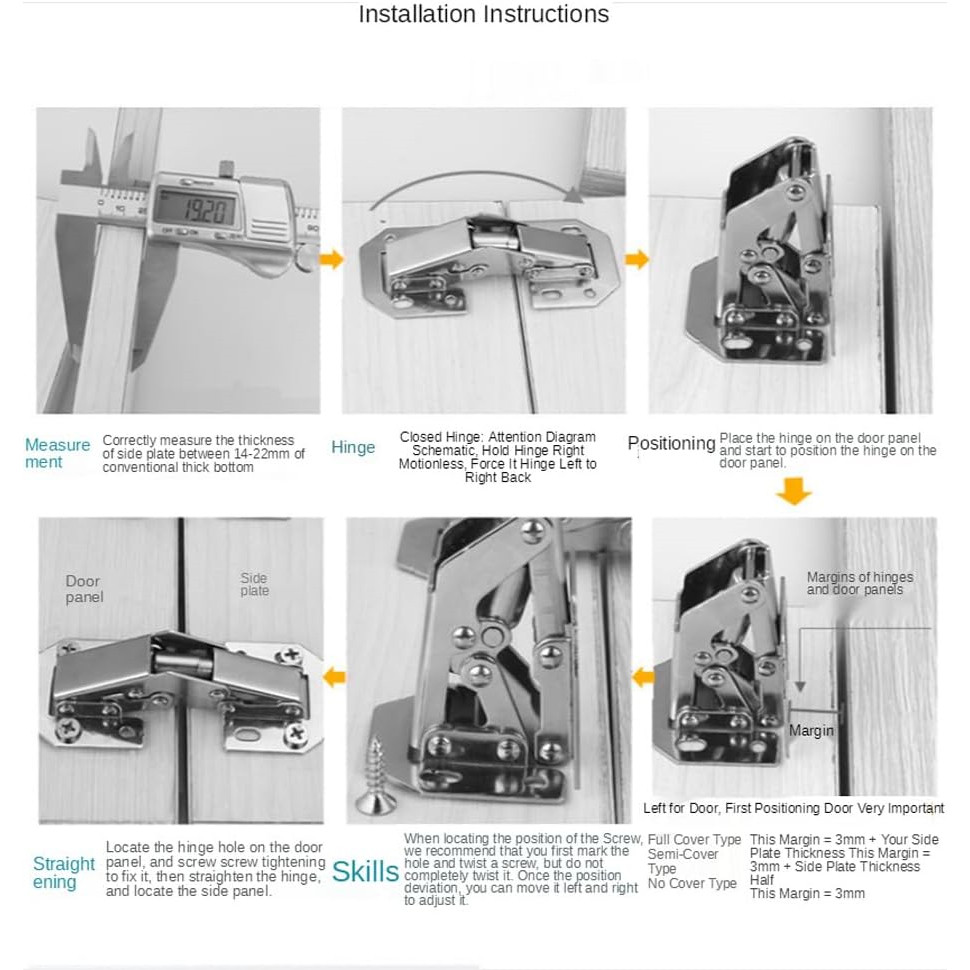 Jual Engsel Pintu Kabinet 90 Derajat Overlay Hinge Door 3 Inch | Shopee ...