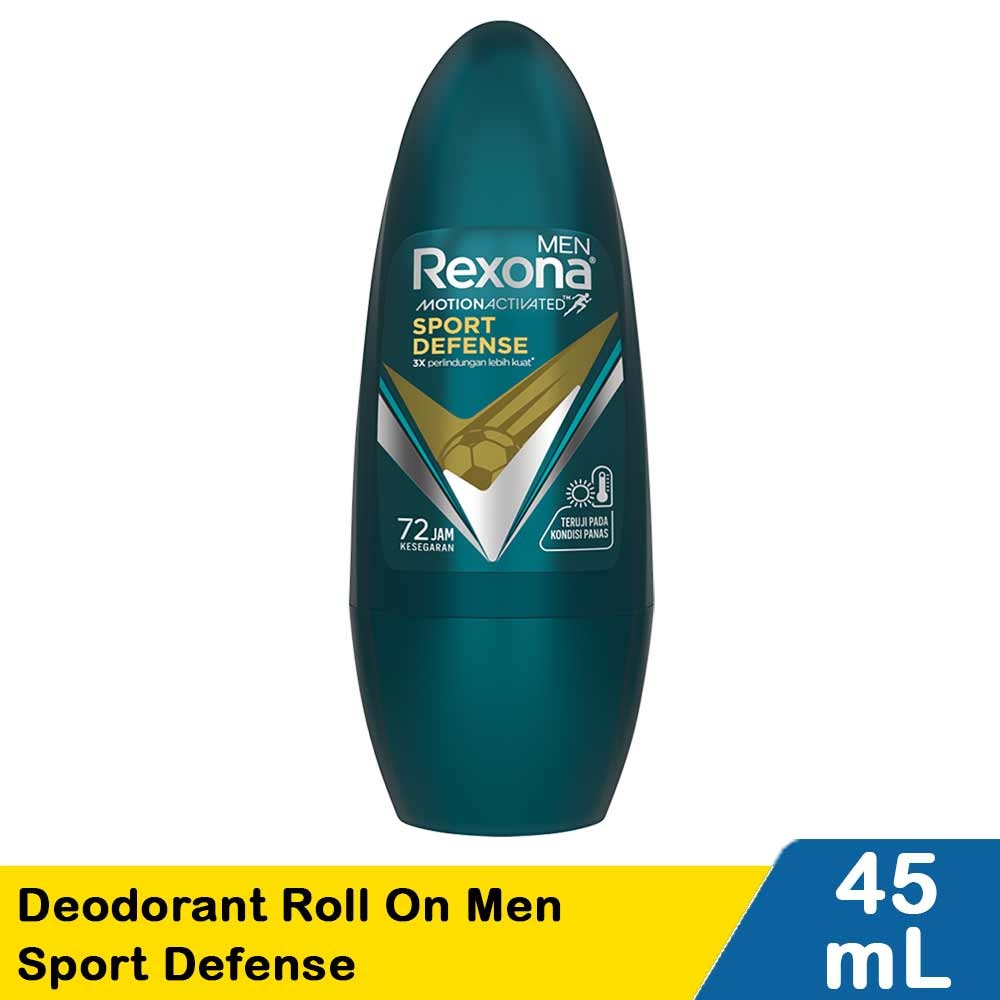 Jual REXONA DEODORANT ROLL ON MEN SPORT DEFENCE 45mL | Shopee Indonesia