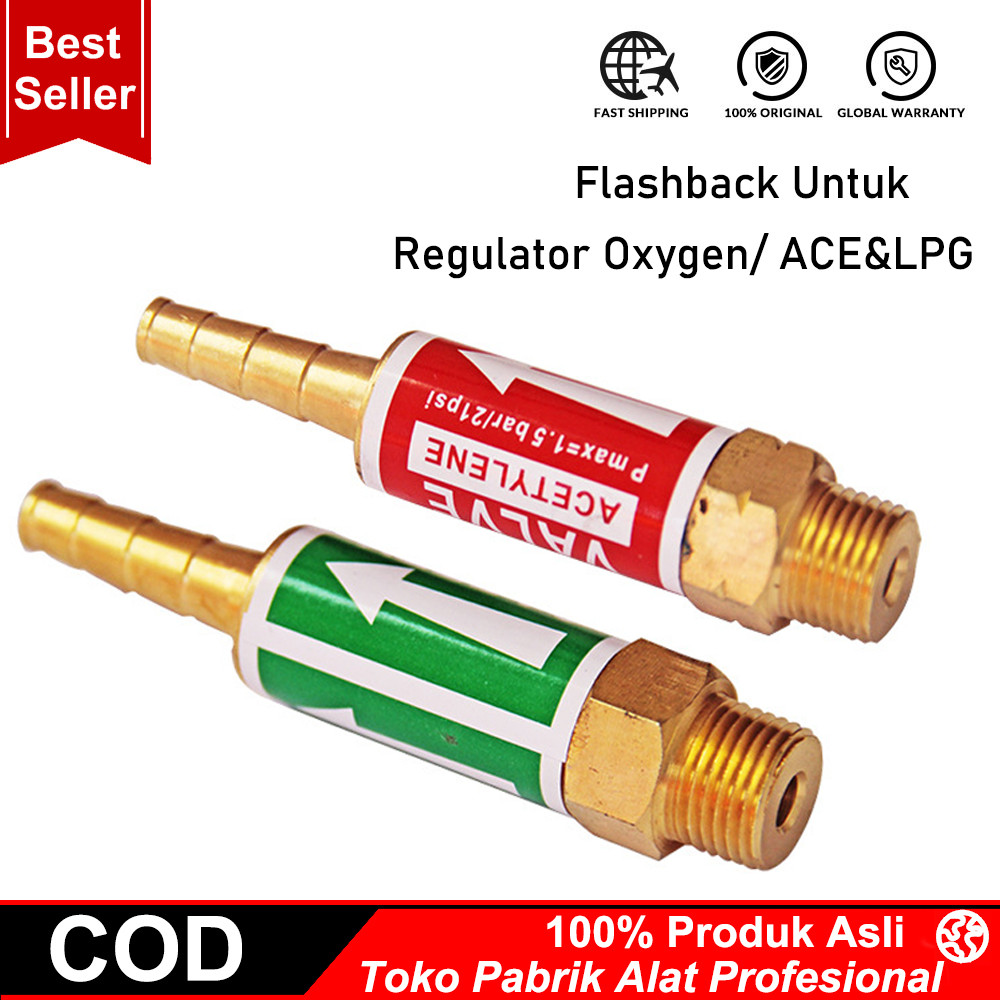 Jual Flashback Arrestor Torch Regualtor Oxygen Acetylene Flash Back Oxy ...