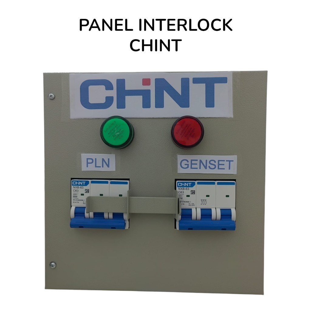 Jual Panel Box / Panel interlock untuk PLN GENSET 3 Phase LENGKAP mcb ...