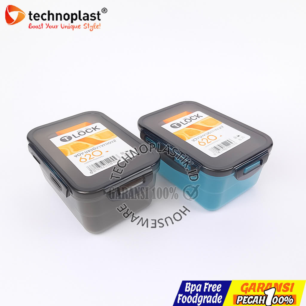 Jual Sealware TECHNOPLAST T-Lock 4 Lock 620ml – Food Container / Kotak ...