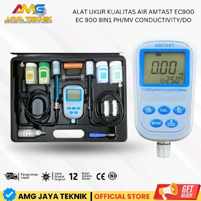Jual AMTAST EC900 Alat Ukur Kualitas Air AMTAST EC900 EC 900 8in1 pH/mV ...