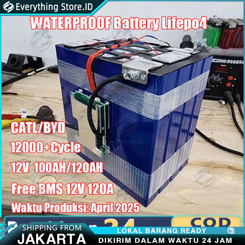 Jual 12000+Cycle 2025 NEW WATERPROOF CATL/BYD Battery Lifepo4 12v BMS ...