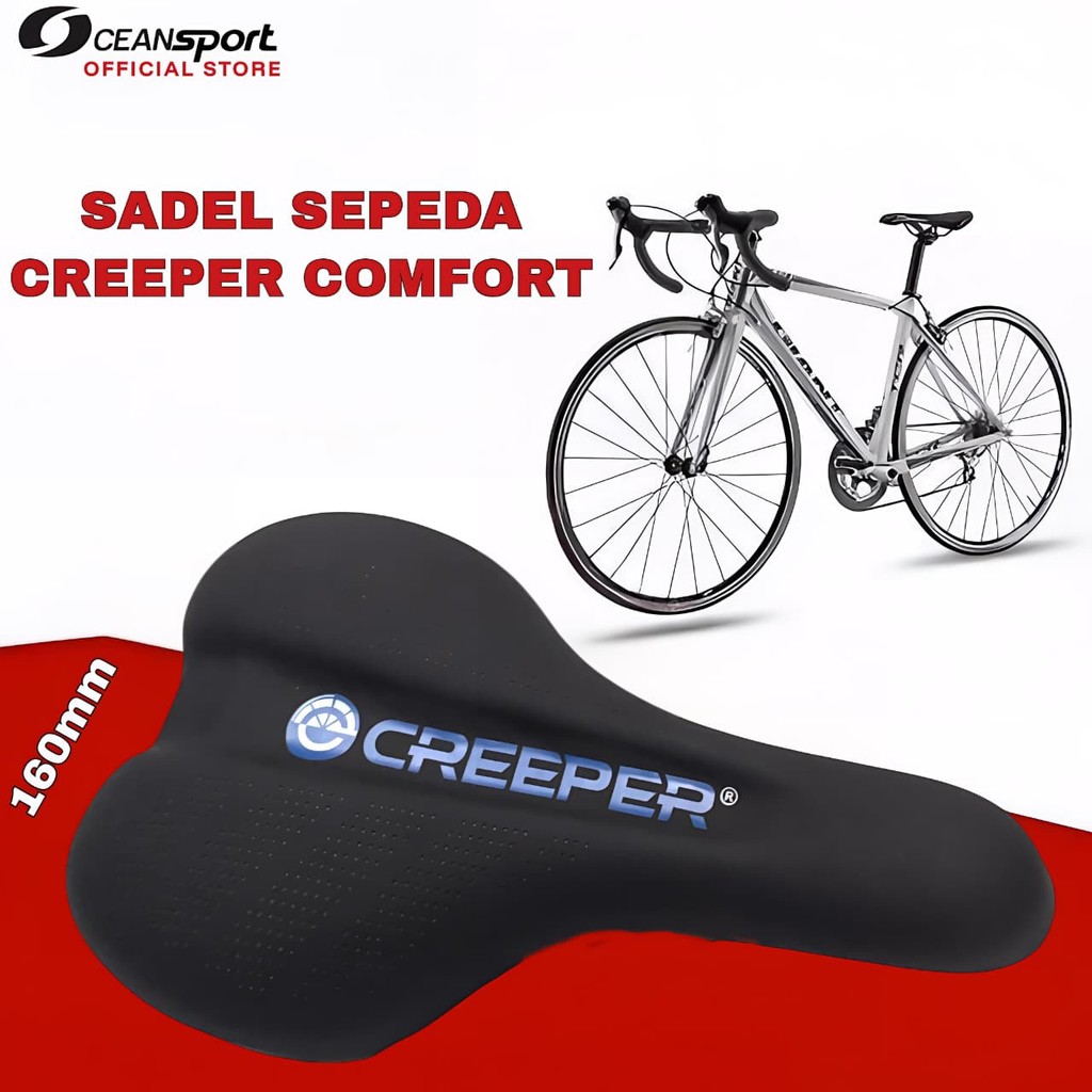 Jual CREEPER Sadel Jok Sepeda PVC Leather Foam Empuk Saddle MTB ...
