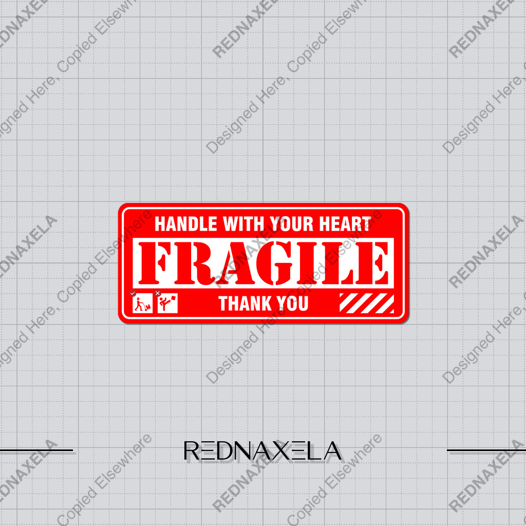 Jual Stiker Vinyl Fragile #2 Stiker Koper Outdoor Waterproof Sticker ...