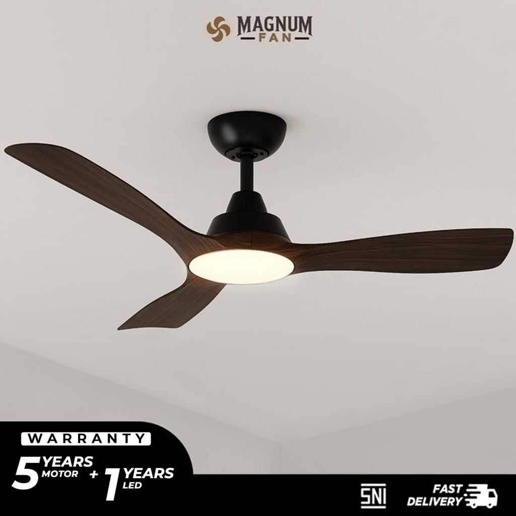 Jual Ceiling Fan 42 Inc Kayu dengan Lampu LED 24W & Remote Control ...