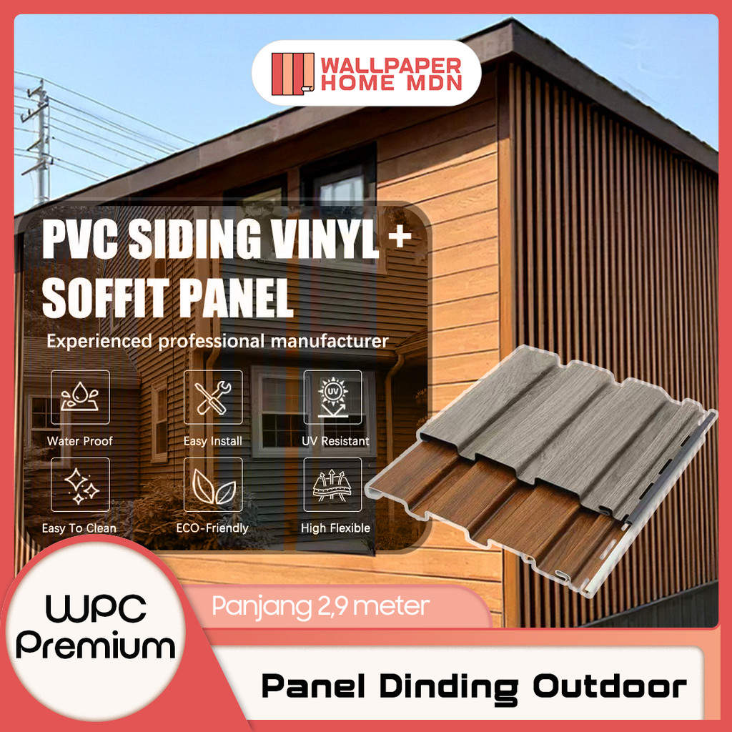 Jual WALLPAPER HOME - WPC Wall Cladding UV Wood Panel Kisi-Kisi Dinding ...