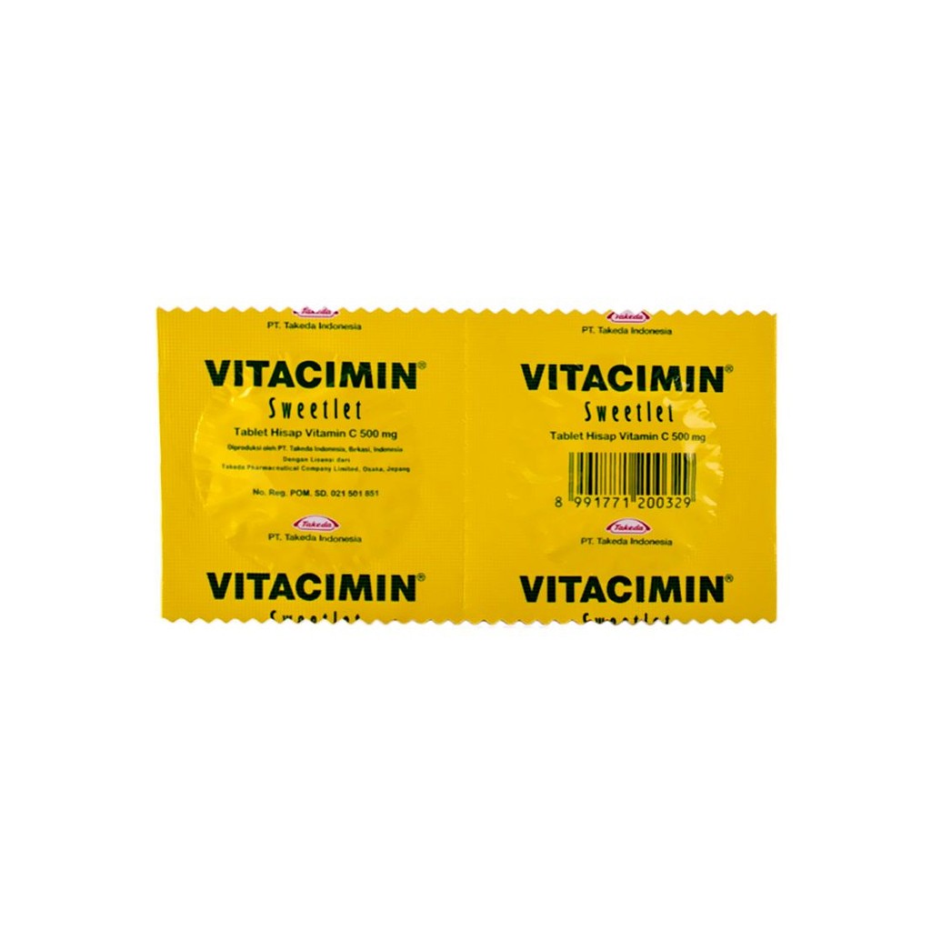 Jual VITACIMIN TABLET HISAP VITAMIN C 2'S | Shopee Indonesia