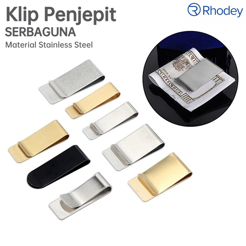 Jual Klip Penjepit Serbaguna Penjepit Uang Penjepit Kertas Stainless ...