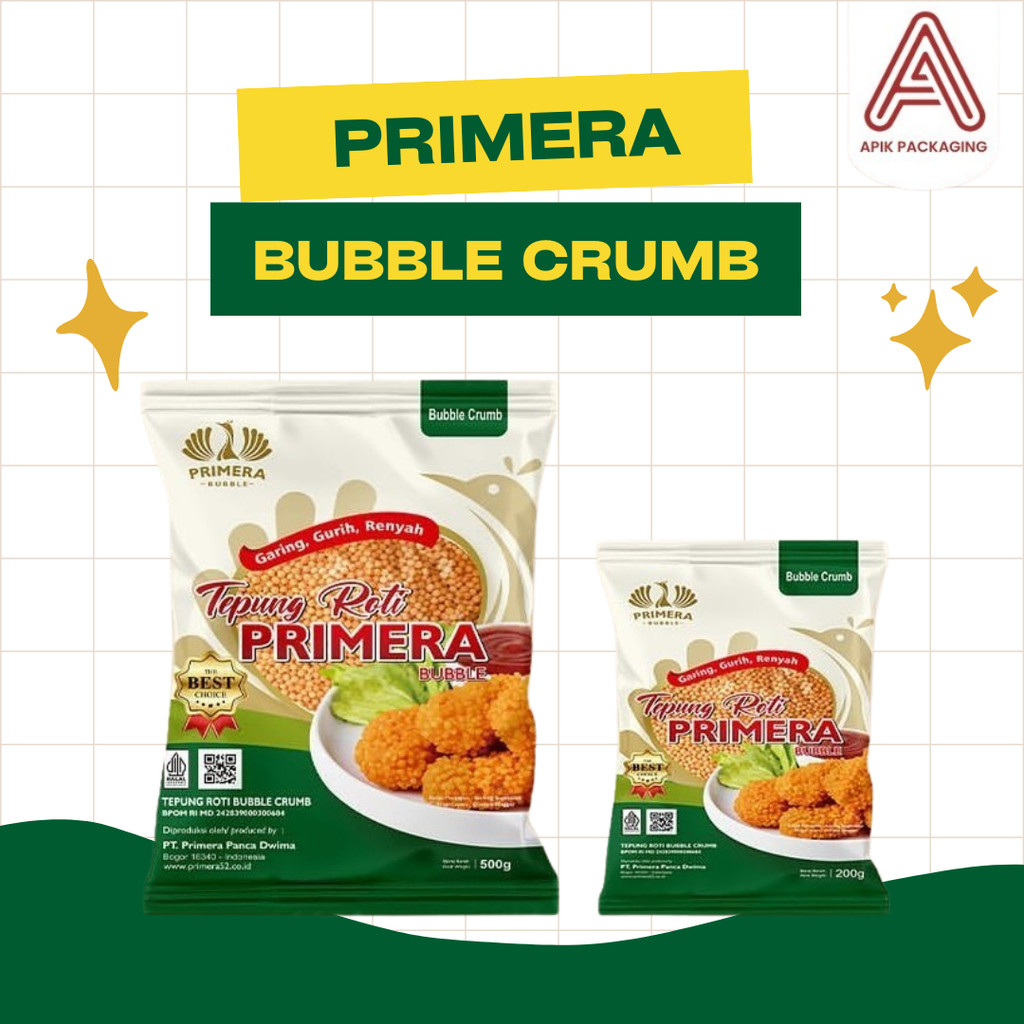 Jual TEPUNG ROTI BUBBLE CRUMB PRIMERA UKURAN 200GR / CRUNCHY BREAD ...