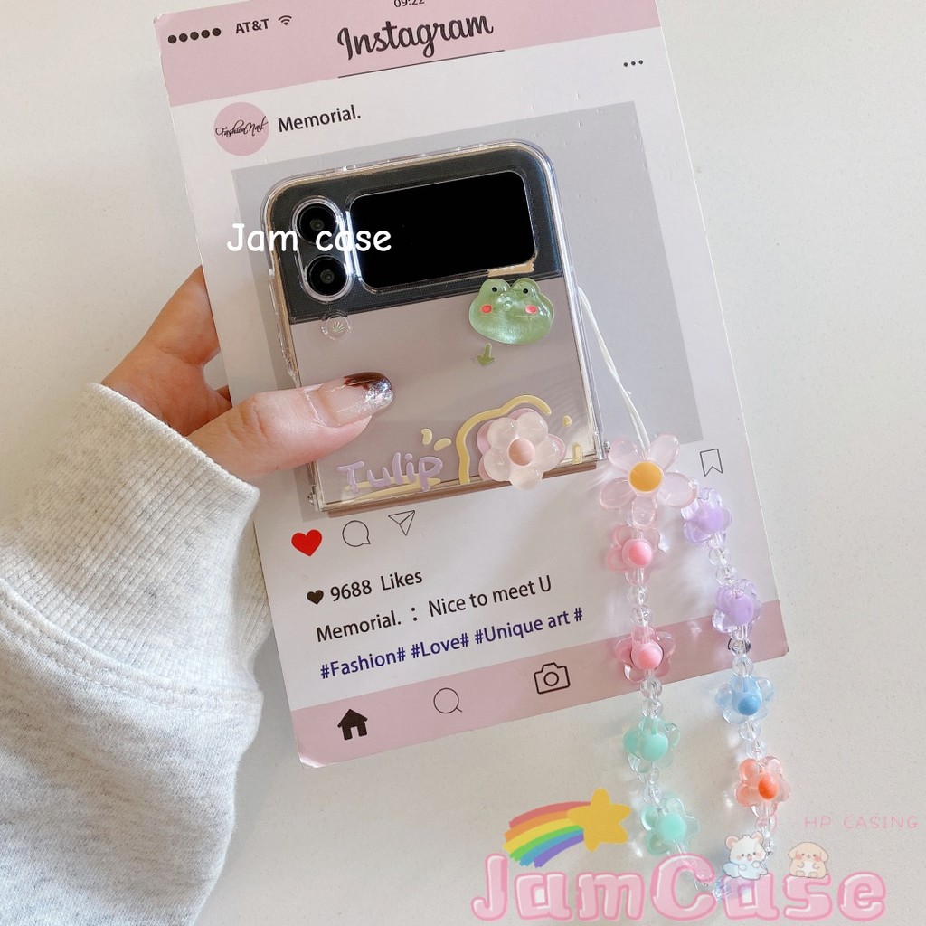 Jual case SAMSUNG Bunga hewan dengan tambalan dan rantai Casing ponsel ...