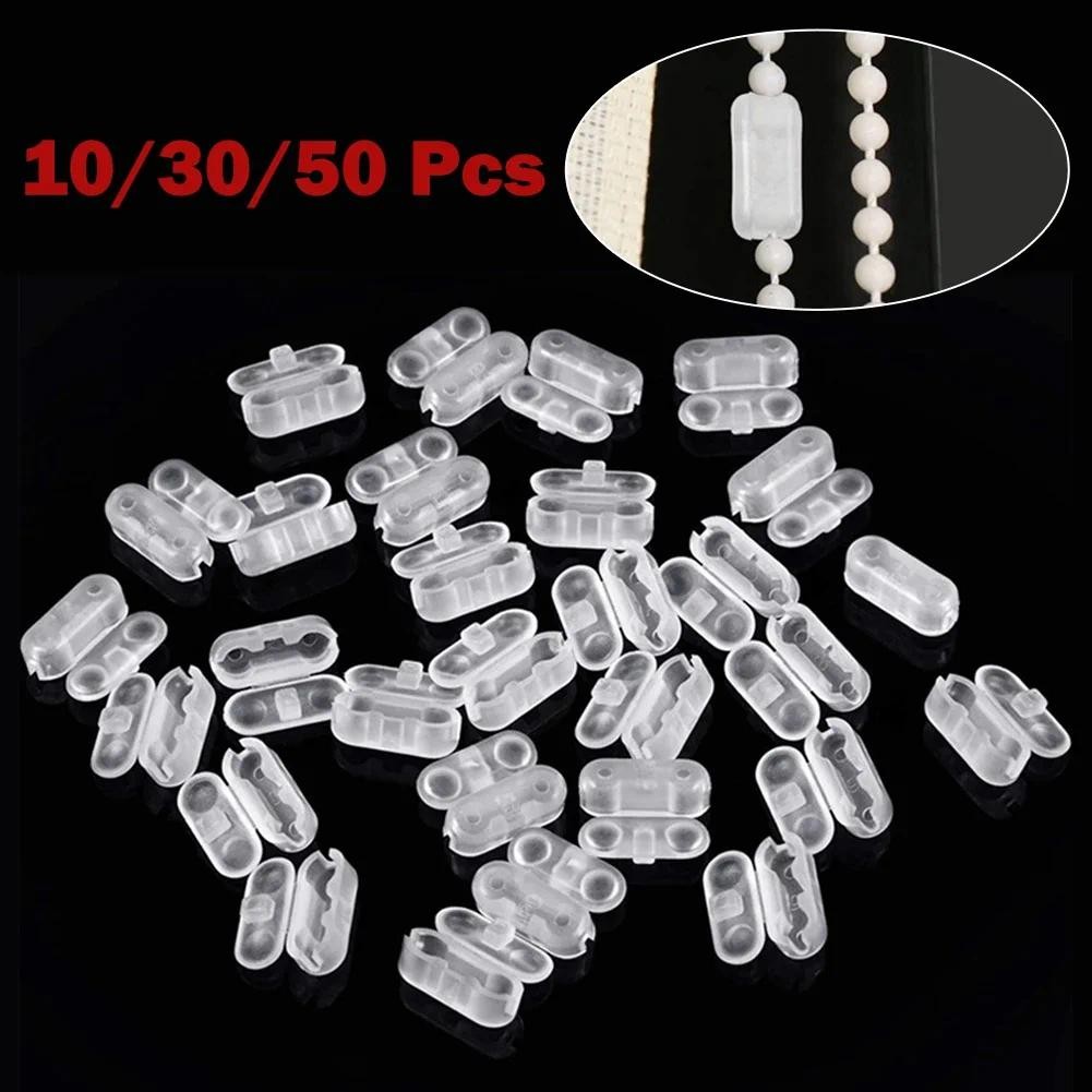 Jual 10/30/50 Pcs Roller Blind Pull Cord Connector Clips Plastic ...