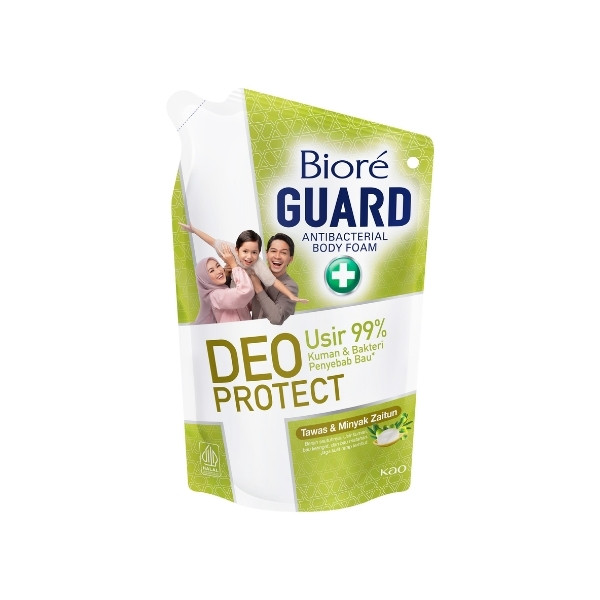 Jual BIORE BODY FOAM GUARD TAWAS & MINYAK ZAITUN POUCH 400 ML | Shopee ...