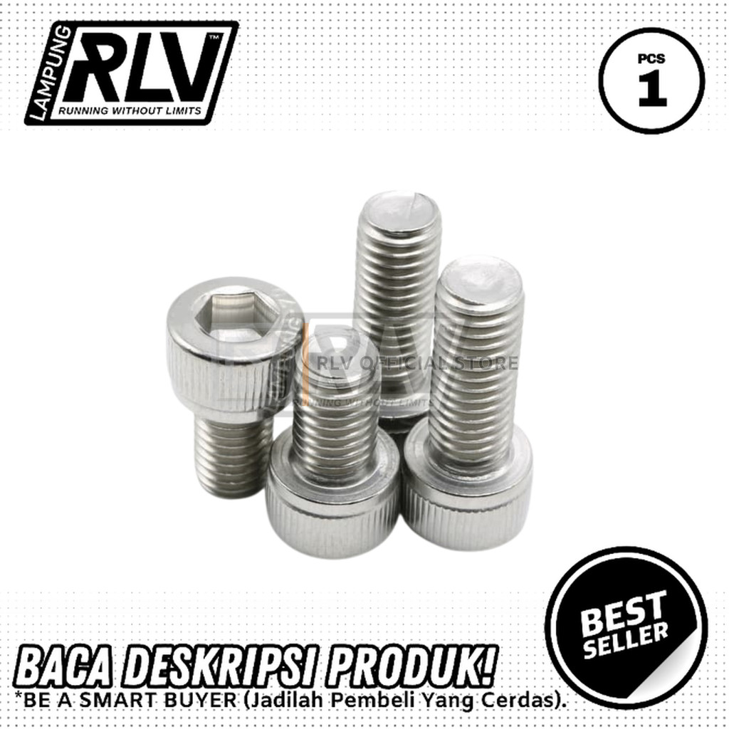 Jual Baut L Stainless M8 Baut 12 Anti Karat A7-20 | Shopee Indonesia