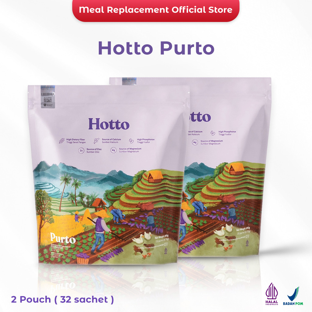 Jual Minuman Multigrain Hotto Purto Superfood Oat - 1 Pouch isi 16 ...