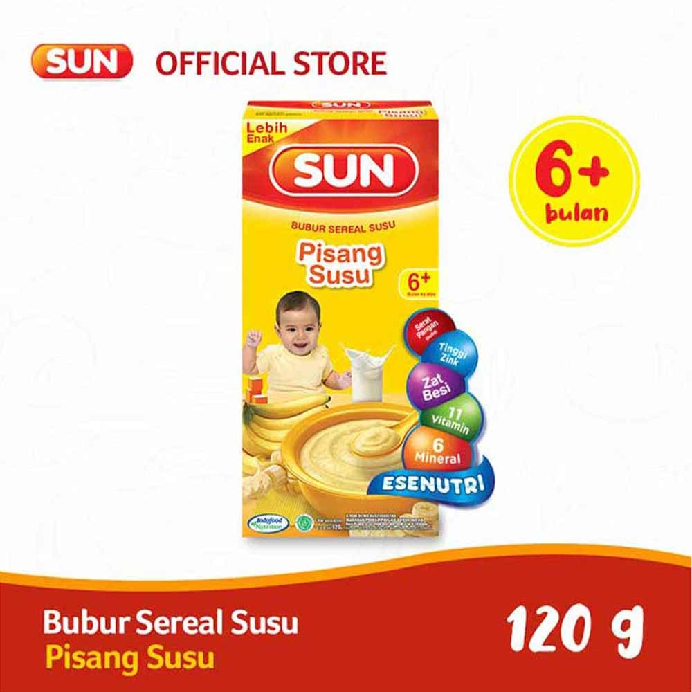 Jual SUN BUBUR SEREAL SUSU PISANG 120g | Shopee Indonesia