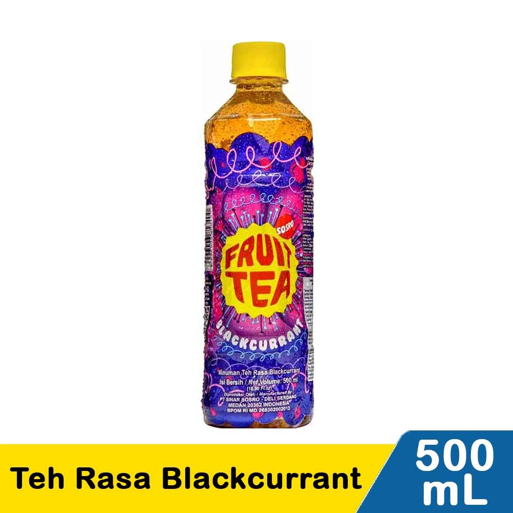 Jual SOSRO FRUIT TEA BLACKCURRANT 500mL | Shopee Indonesia