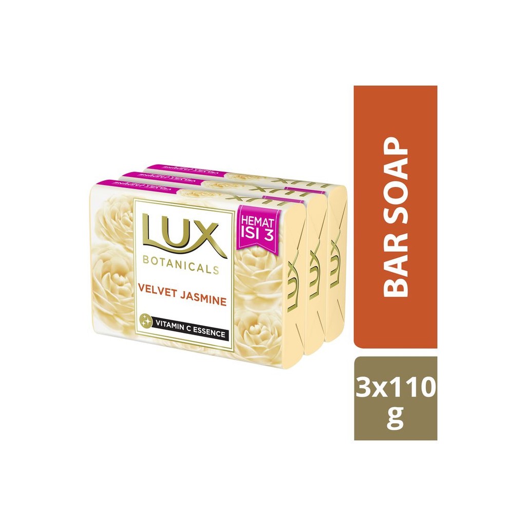 Jual LUX SABUN MANDI BATANG WHITE VELVET TOUCH 3x110g | Shopee Indonesia