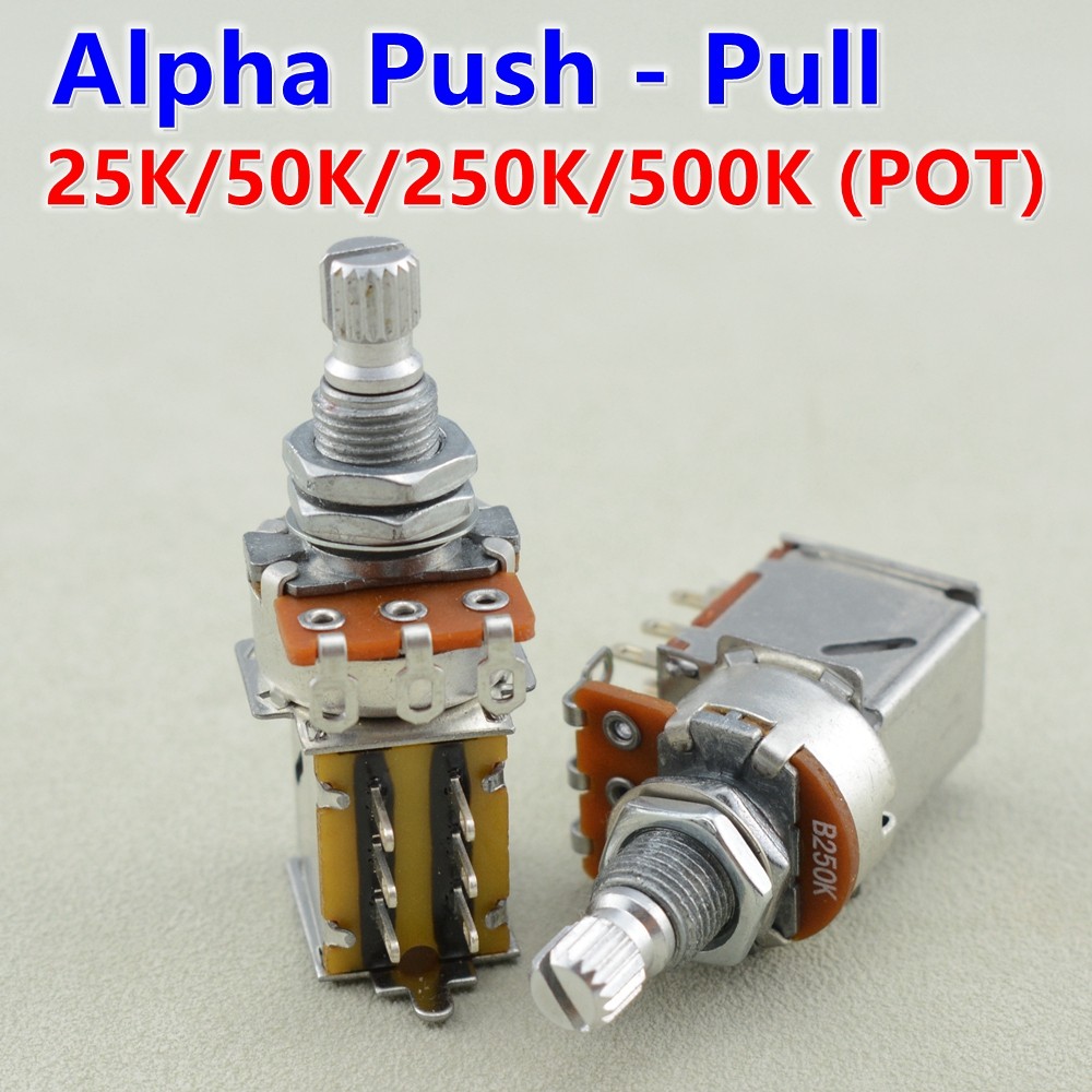 Jual 1 Piece Alpha Push Pull Potentiometer(POT) For Electric Guitar ...