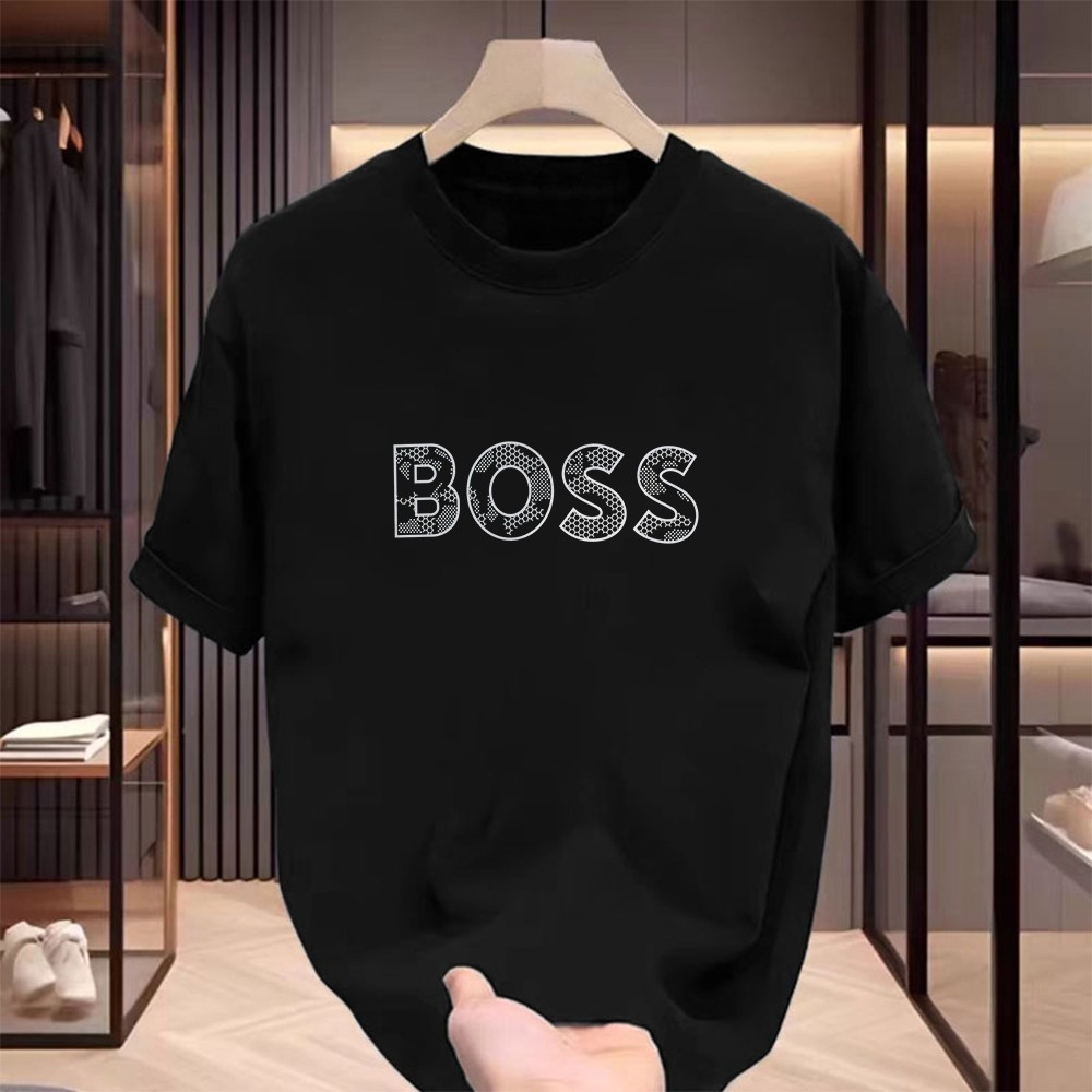 Jual 【Kaos Distro Pria】BO-SS ZY Kaos pasangan merek tren kaos pria ...